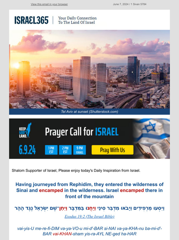 The Israel Bible: Sivan and Sinai: The Power of Unity | Milled