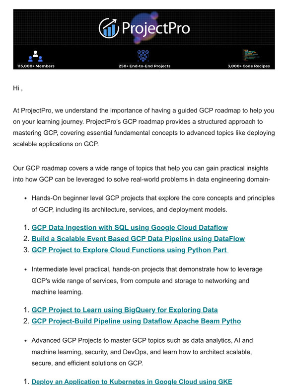 ProjectPro: Here’s Your GCP Data Engineer Roadmap to Excellence | Milled ProjectPro: Here’s Your GCP Data Engineer Roadmap to Excellence | Milled
