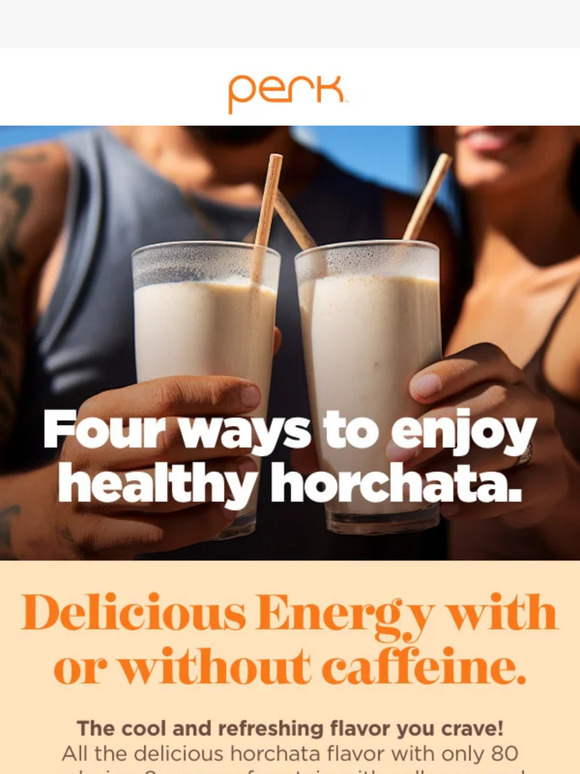Perk Energy: 4 ways to enjoy Perk Energy Horchata 😎 | Milled