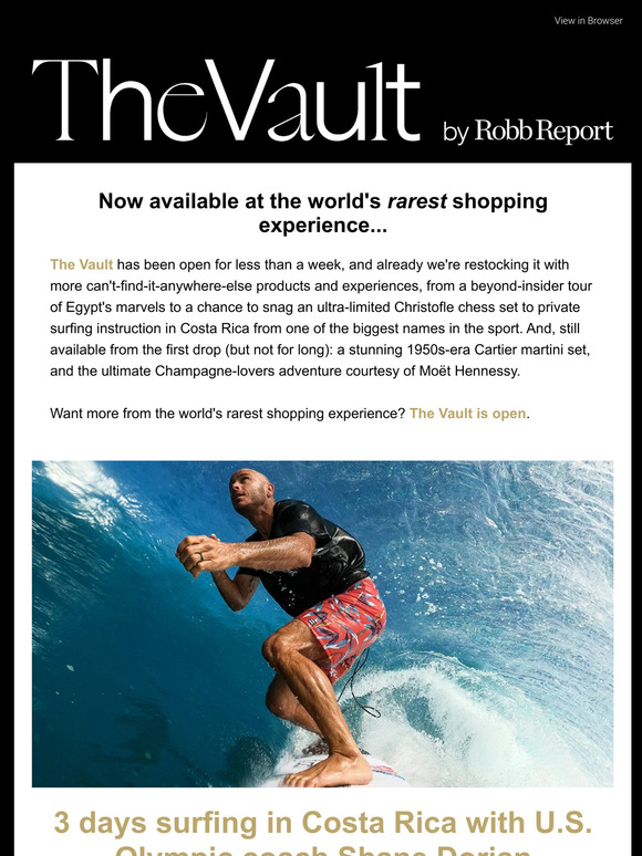 Robb Report: NEW IN THE VAULT: 3 days with pro surfer Shane Dorian in ...
