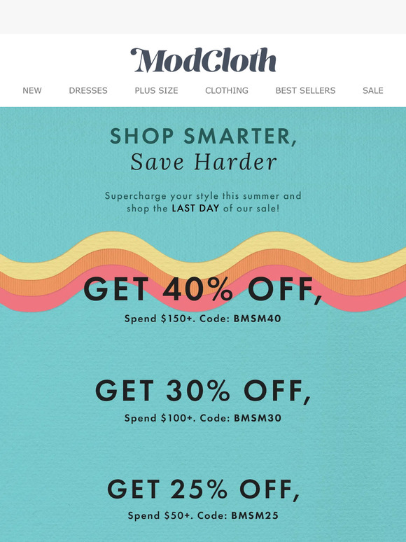 Modcloth Email Newsletters: Shop Sales, Discounts, and Coupon Codes