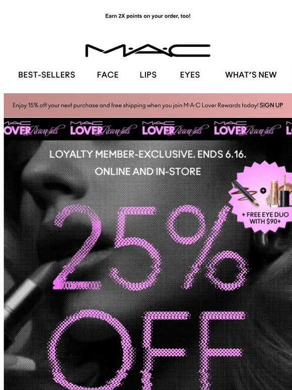 MAC Email Newsletters: Shop Sales, Discounts, and Coupon Codes