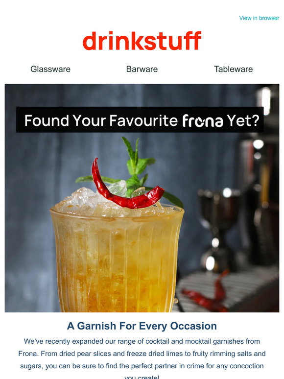 Drinkstuff: 👀 Have You Seen All The New Frona Ranges? | Milled