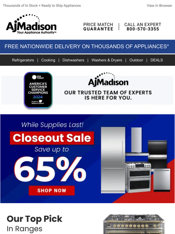 Aj Madison: Up to 65% OFF Closeouts While Supplies Last | Milled