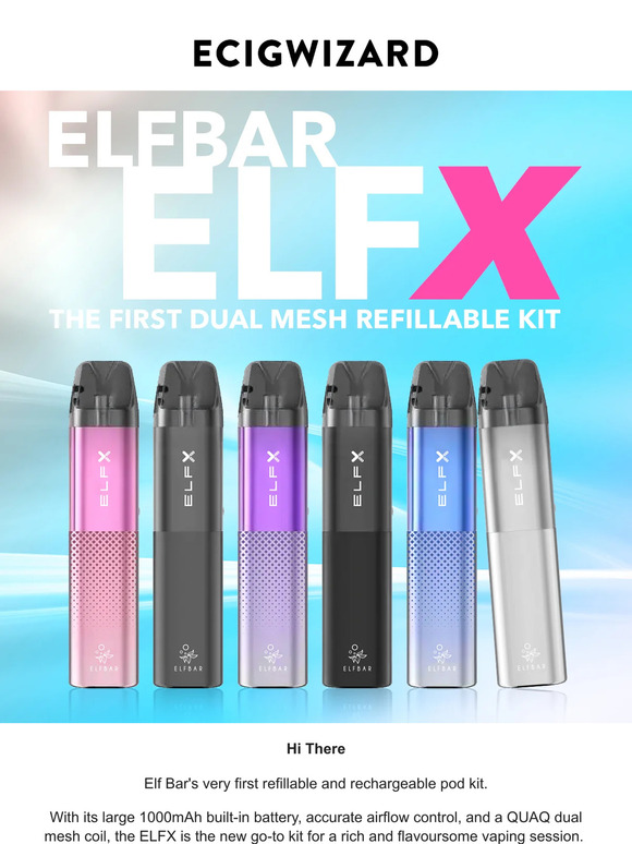 Ecigwizard: Be The First To Try The Elf Bar ELFX😎 | Milled