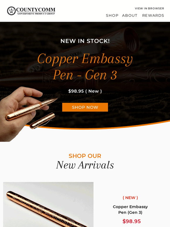 Maratac: Copper Embassy Pen 🇺🇸 Gen 3 is Here! | Milled