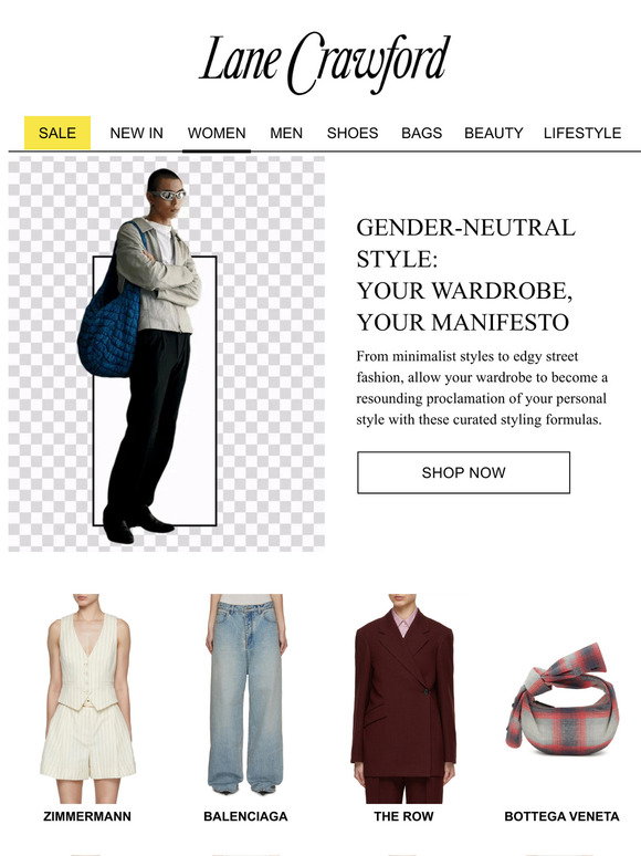 Lane Crawford: Unlock the gender-neutral style equation | Milled