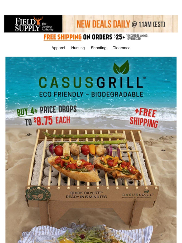 Field Supply: 🥩♨️ CasusGrill Instant Grill - Lightweight & Compact | Milled