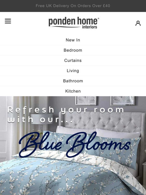 Ponden Home Interiors: ...Refresh Your Room With Our Blue Blooms ...