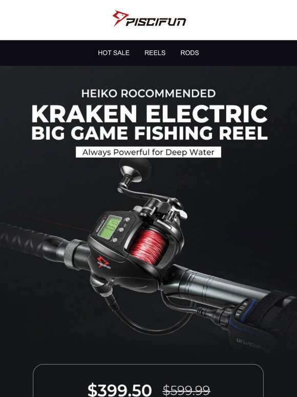Piscifun: Introducing Our Electric Big Game Reels | Milled