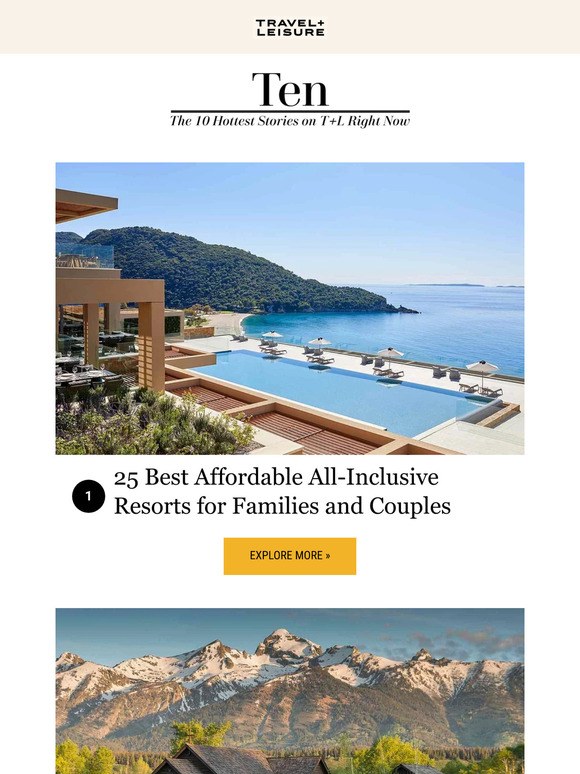 Travel + Leisure: 25 Best Affordable All-Inclusive Resorts | Milled