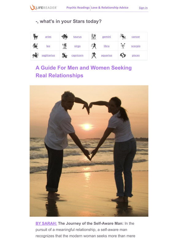 LifeReader: A Guide For Men and Women Seeking Real Relationships 💞 | Milled