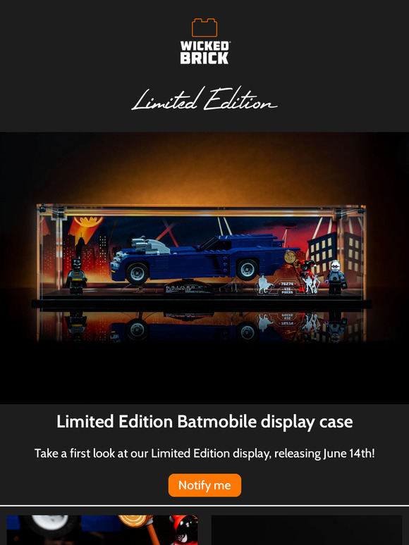 Wicked Brick: First Look - Limited Edition Batmobile display case 🦇 ...