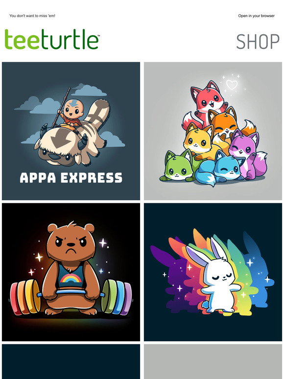 TeeTurtle: Have you seen these new releases? 👀 | Milled