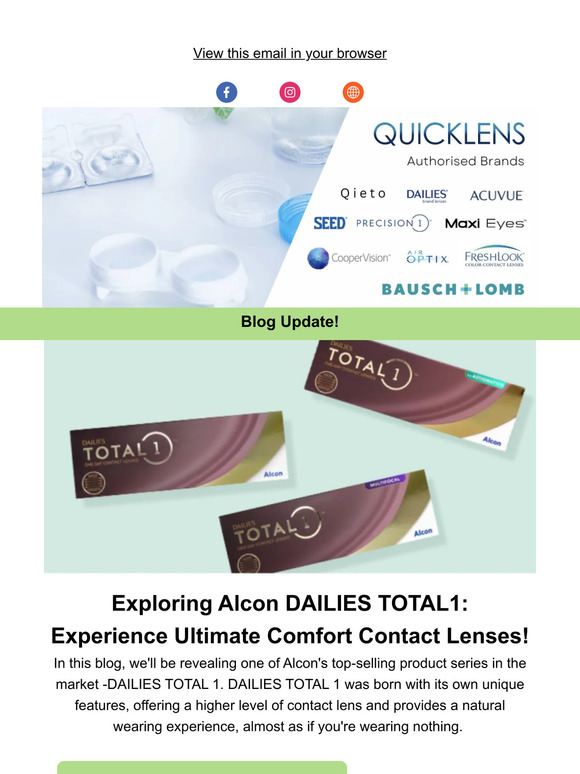 Quicklens: Exploring Alcon DAILIES TOTAL1: Experience Ultimate Comfort ...