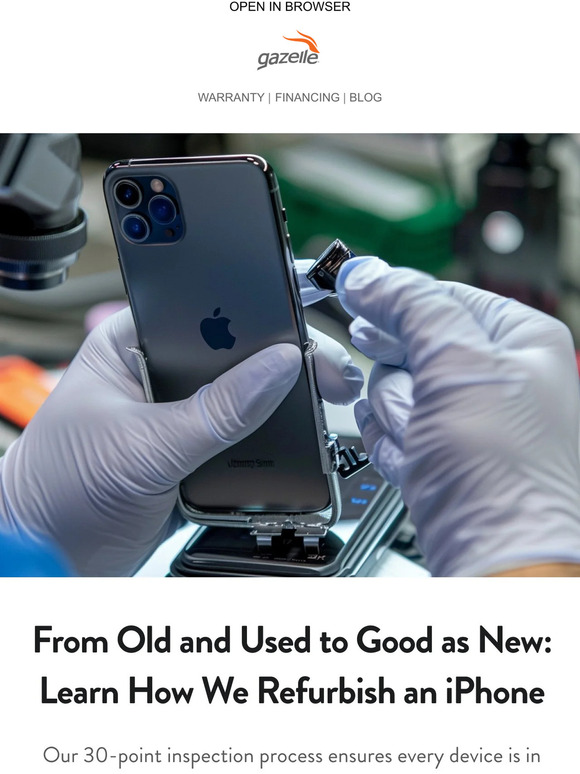 Gazelle: What does it mean to "refurbish" an iPhone? | Milled