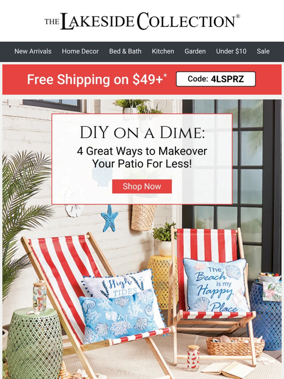 Lakeside Collection: 4 Great Ways to Makeover Your Patio For Less! | Milled