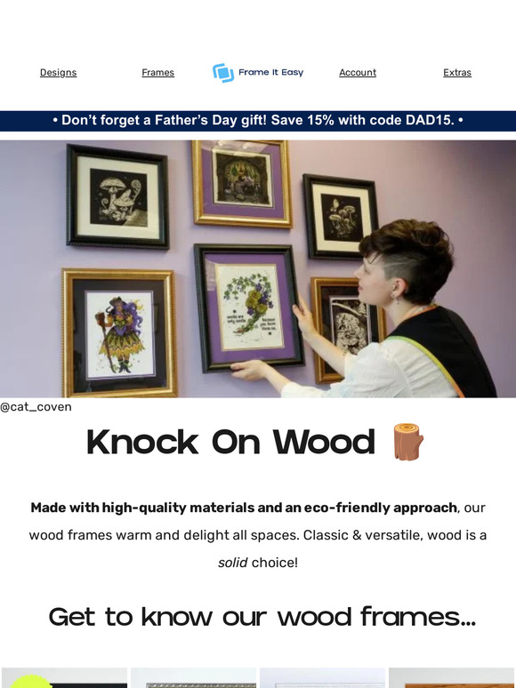 Frame It Easy: 😮 WOW 'em With Wood! | Milled