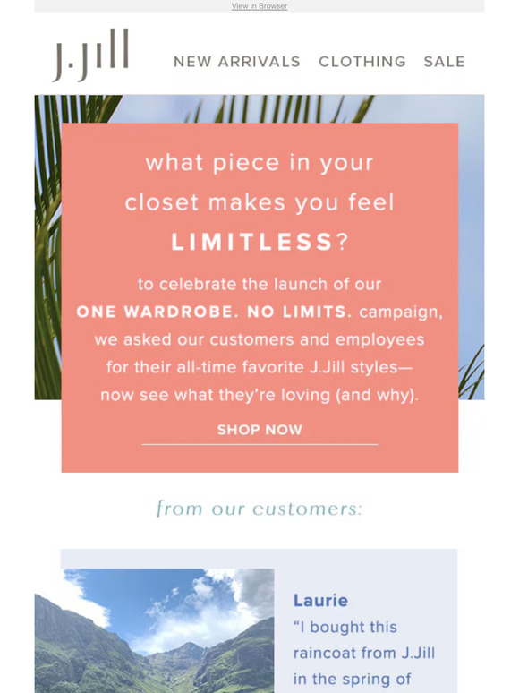 J.Jill: We asked, you answered. Styles that make you feel LIMITLESS ...