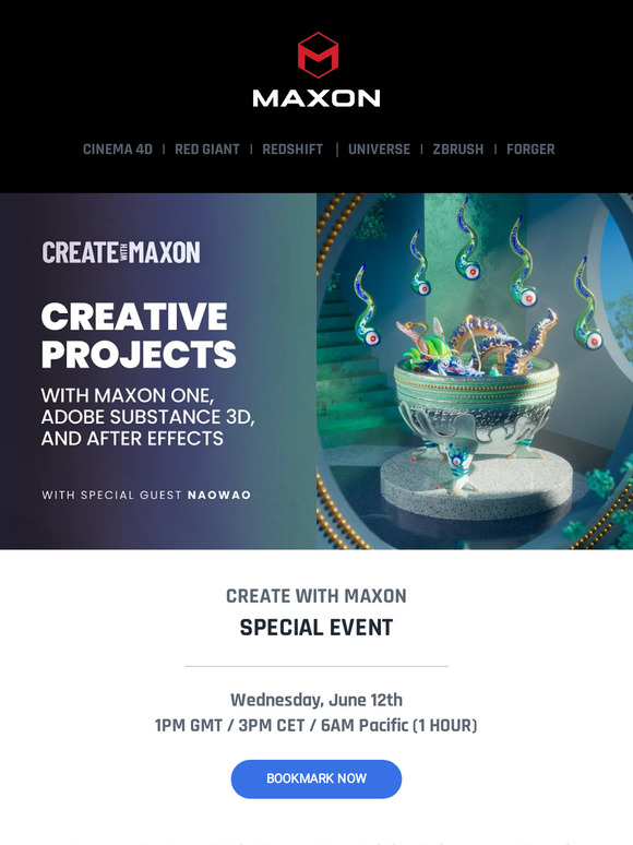 Maxon: Creative Projects With Maxon One, Adobe Substance 3D and After ...