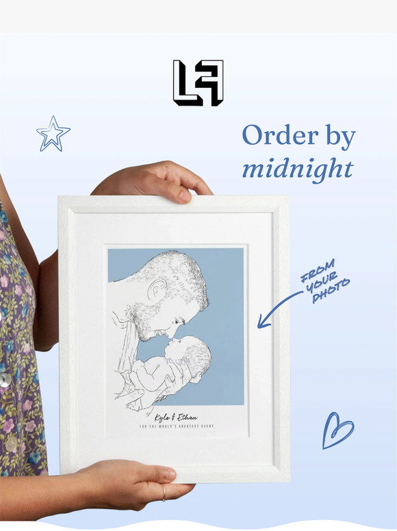 Letterfest: It's the delivery cut-off for Father's Day portraits ️ | Milled