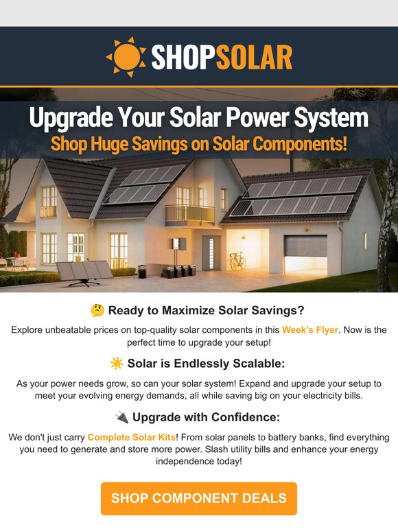 Shop Solar: Upgrade Your Solar Power System & Save! | Milled
