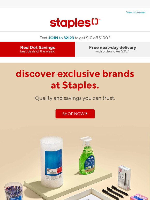 Staples: Discover exclusive brands at Staples. 👀 | Milled