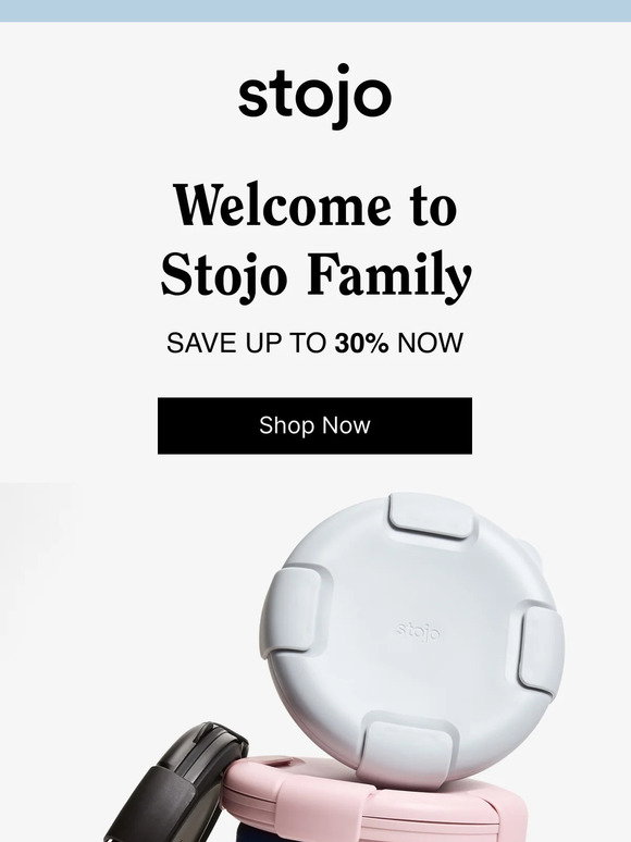 Stojo: Welcome! Here's your special offer | Milled