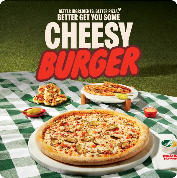 Papa Johns: Cheesy Burger Pizza is BACK! 🍔🍕 | Milled
