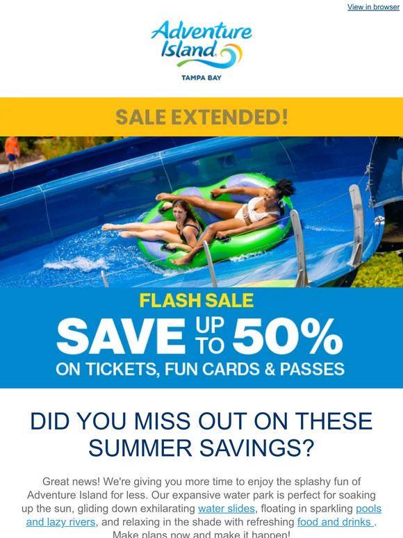 SeaWorld: ⛱️ Limited-Time Offer Extended: Start Your Summer by Saving ...