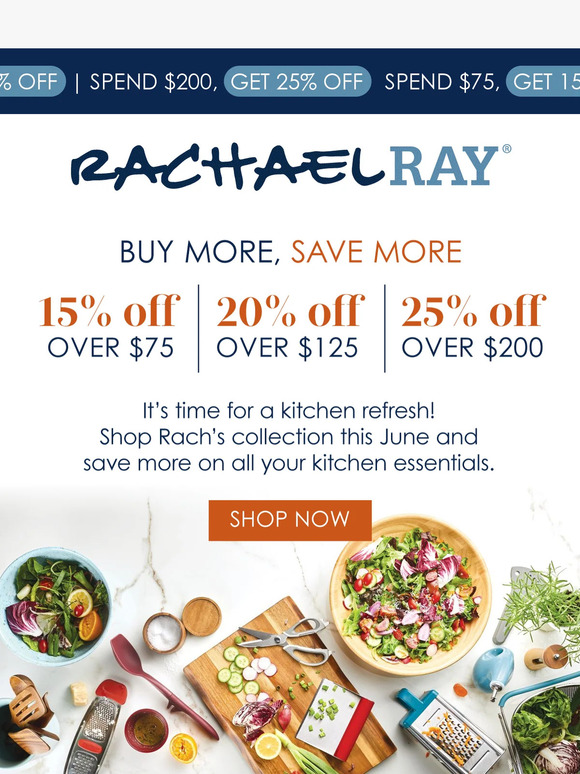 Rachael Ray: Can't-miss Savings ☀️ Up to 25% Off | Milled