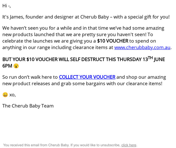 Cherub Baby: Redeem your 🌟$10 Voucher🌟 | Cherub Baby | Milled