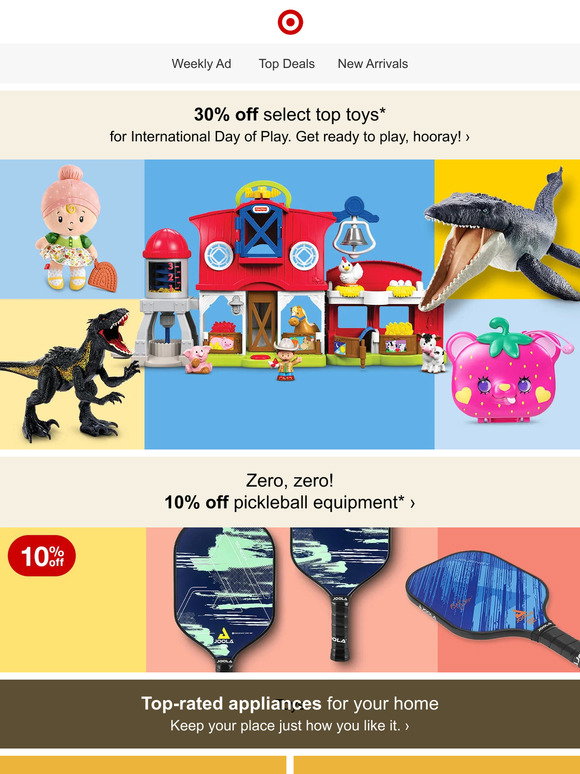 Target: 30% off select top toys for International Day of Play 🧸 | Milled