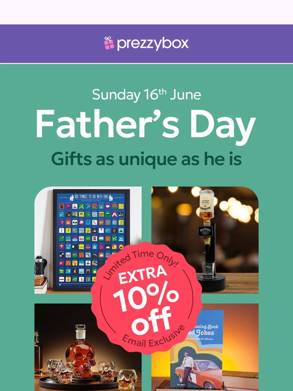 Prezzybox: Extra 10% Off for Father's Day Gifts 💙 | Milled
