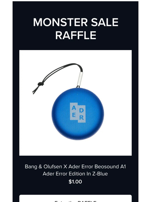 Musinsa: 🎫[D-1] The MONSTER RAFFLE is open! Enter now and win Bang ...