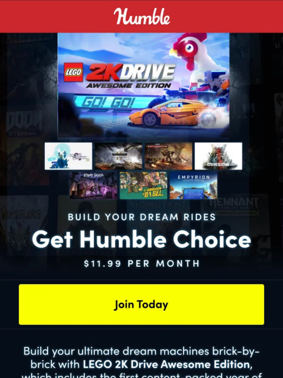 Humble Bundle: Humble Choice: Your fast track to LEGO 2K Drive & more ...