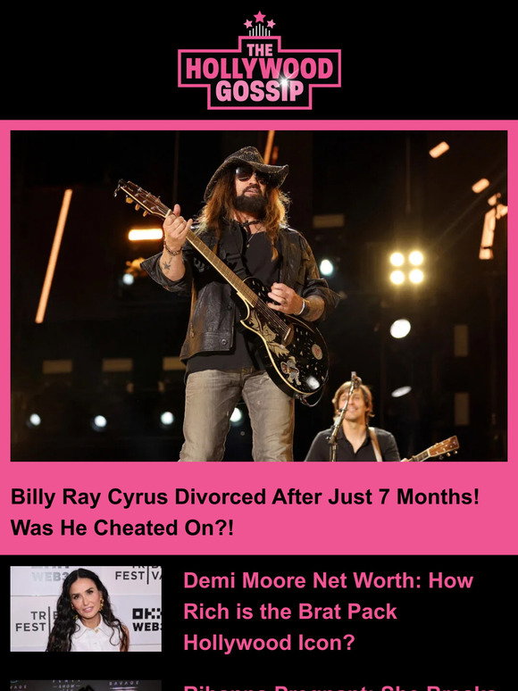 The Hollywood Gossip: BREAKING: Billy Ray Cyrus Files for Divorce Over ...