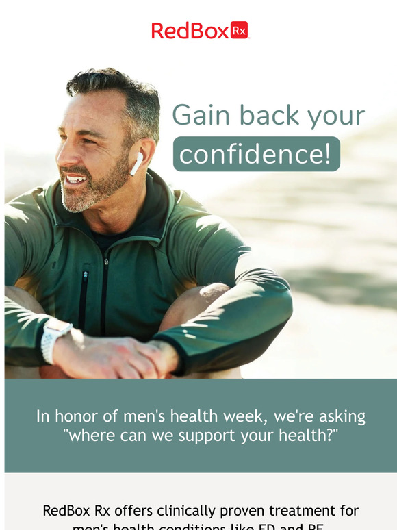RedBox Rx: Men's Health Week: Get treatment for ED and PE | Milled