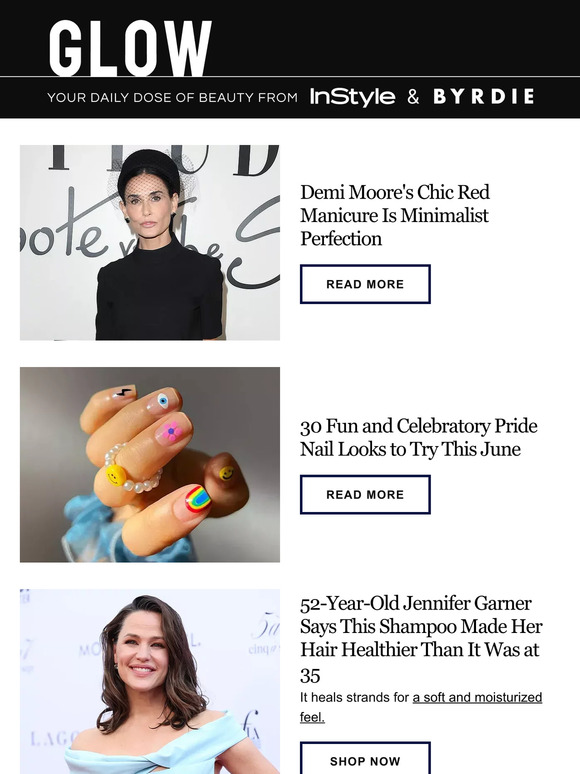 InStyle Box: Demi Moore's chic red mani is minimalist perfection | Milled