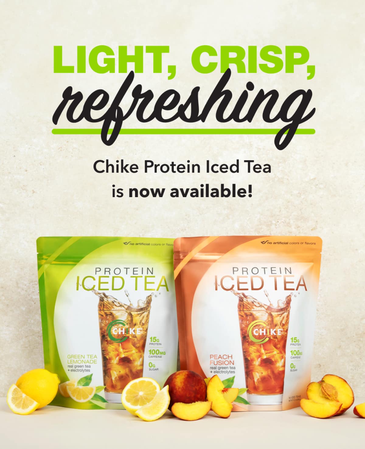 Chike Nutrition: Protein Iced TEA is HERE! 🍑🍋 | Milled