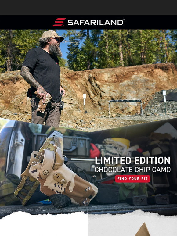 Safariland: 🎯 Limited Edition Alert! Chocolate Chip Camo Holsters Now ...