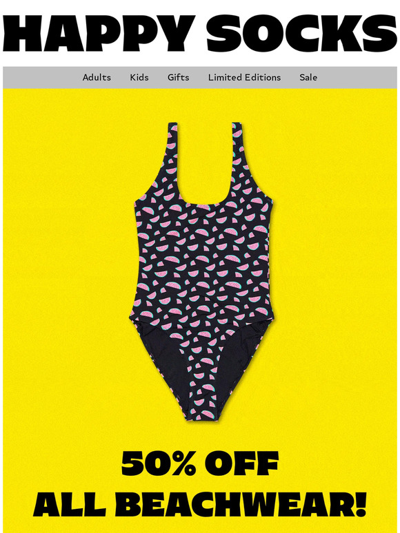 Happy Socks: Swimwear and Pool Sliders, 50% Off! 🌊 | Milled