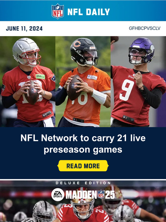 NFL Gamepass: NFL Network's 2024 Live Preseason Schedule Revealed! | Milled