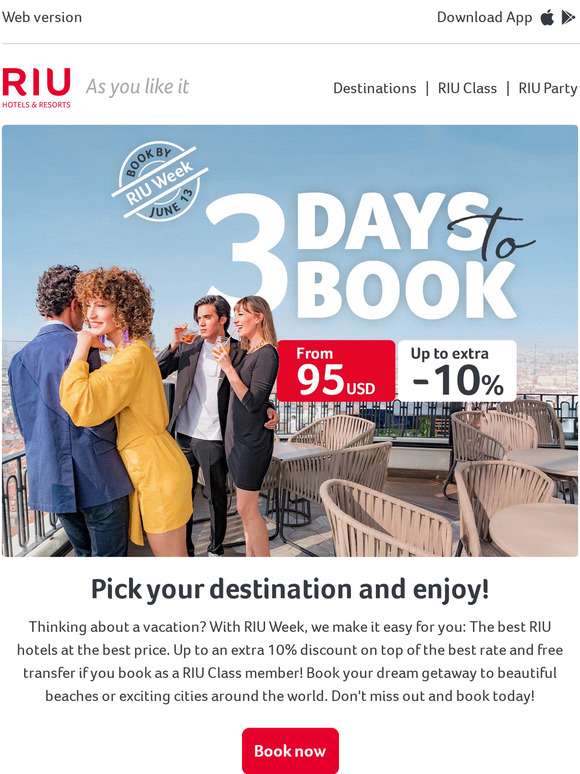 RIU Hotels & Resorts: It's time to travel, it's RIU Week! | Milled