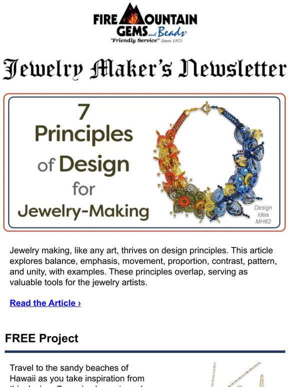 Fire Mountain Gems: Newsletter for Jewelry Makers: Learn the 7 ...