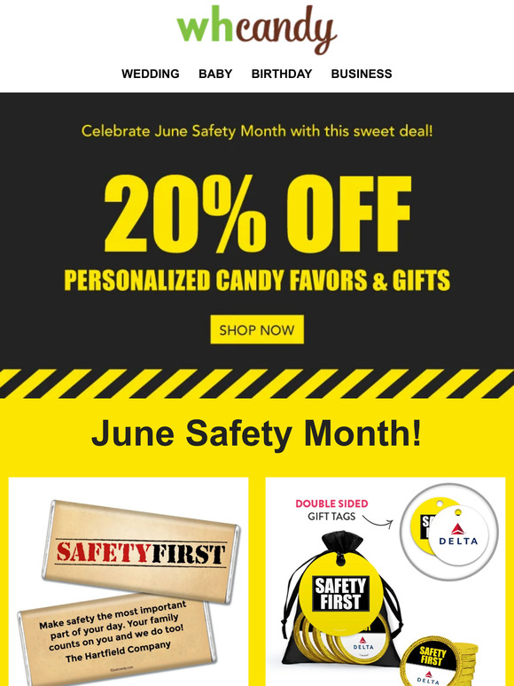 WH Candy: June is Safety Mondy! 🦺Stay Safe with These Custom Safety ...