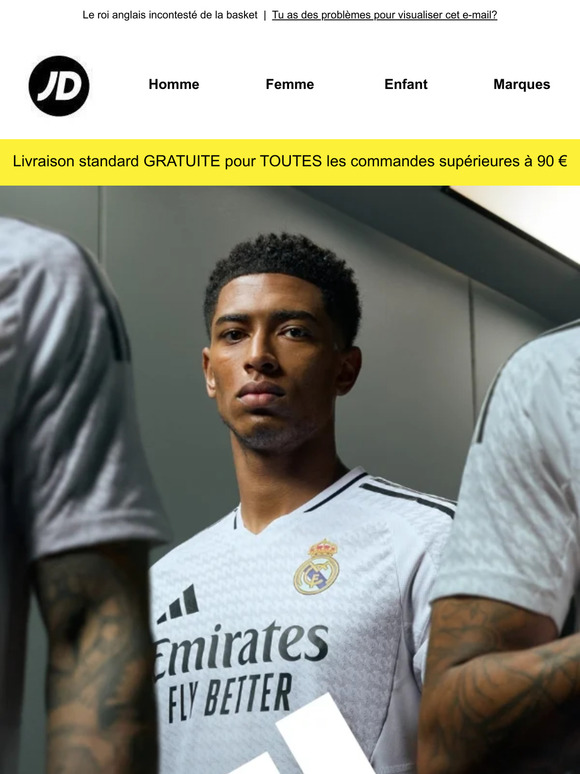 JD Sports: Maillot du Real Madrid - 2024/2025 | Milled