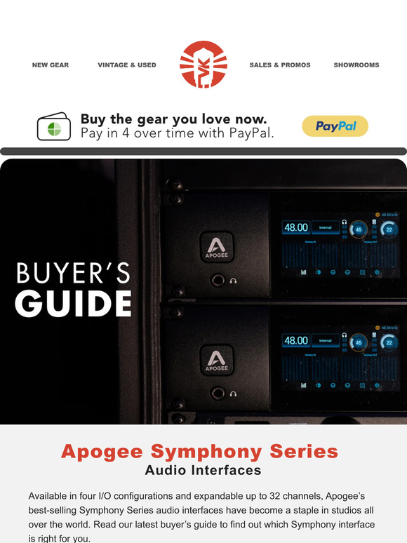 Vintage King Audio: Buyer's Guide: Apogee Symphony Interfaces | Milled