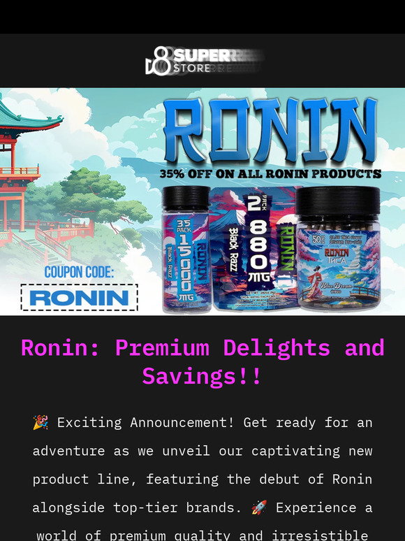 D8 Super Store: 🚀 Introducing Ronin: Dive In for Premium Flavors ...