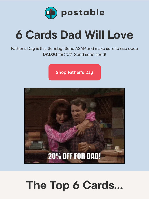 Postable: The Top 6 Father's Day Cards Are... | Milled